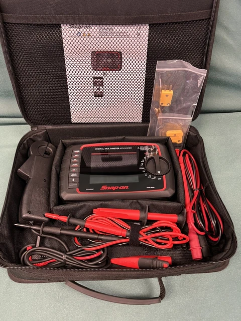 SNAP ON TOOLS EEDM596F Advanced Digital Multimeter with Case $472.00 ...