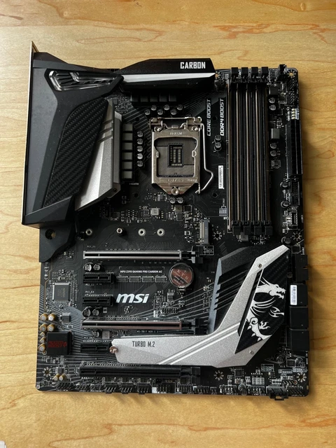 MSI MPG Z390 Gaming Pro Carbon AC LGA1151 ATX Motherboard with Wi-Fi ...