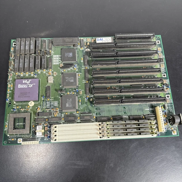 VINTAGE MOTHERBOARD AMBIOS 386DX ISA Bios + Intel i486 DX2 £50.00 ...