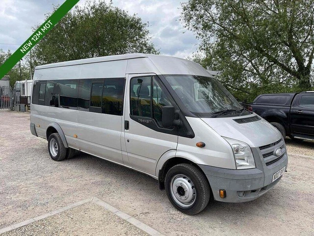 2007 FORD TRANSIT T460 2.4 XLWB MINIBUS 17 SEATS - SILVER Minibus ...