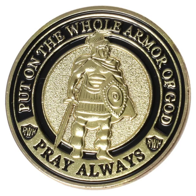 THE FULL ARMOR of God Challenge Coin Souvenir Coin Collectible Coins ...