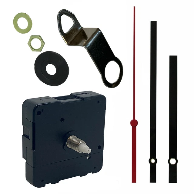NEW QUARTZ 24 Hour Clock Movement Mechanism For 24hr Dials 130mm Black ...