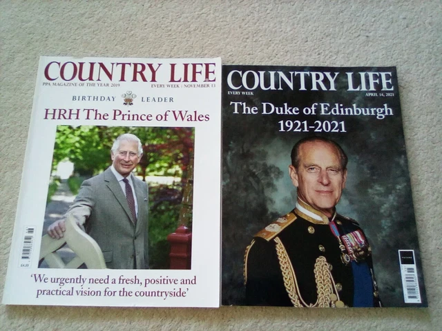 COUNTRY LIFE MAGAZINE 2019 Prince Charles 70th & 2021 death of Duke of ...
