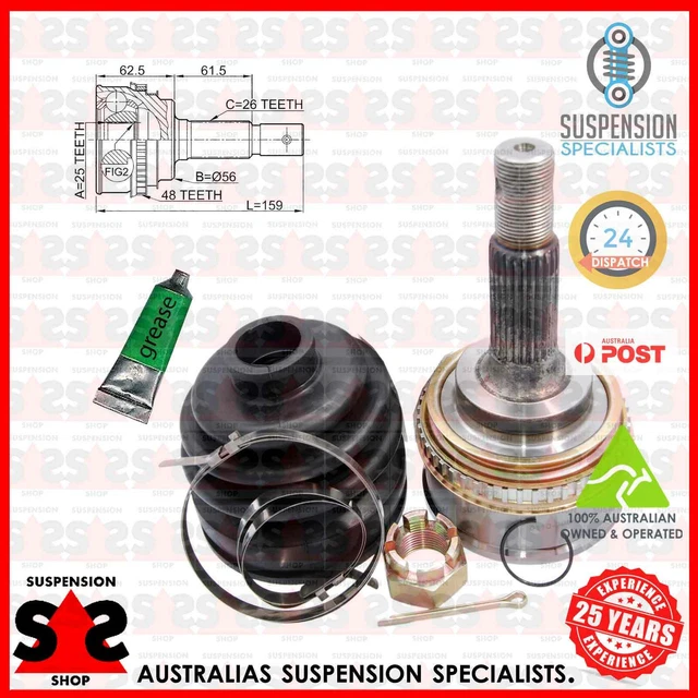 FRONT AXLE JOINT Kit, Drive Shaft Suit TOYOTA Celica Coupe (_T18_) 2.0 (ST182, EUR 89,54 ...