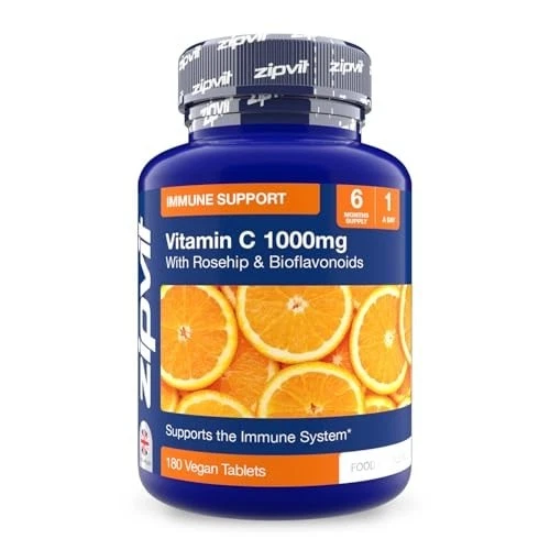 ZIPVIT VITAMIN C 1000mg, 180 High Strength Vitamin C Tablets with ...
