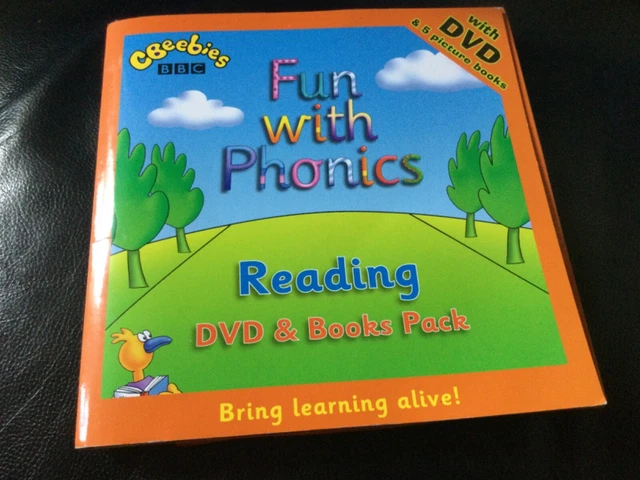 CBEEBIES FUN WITH phonics - reading DVD & 5 books pack £6.95 - PicClick UK