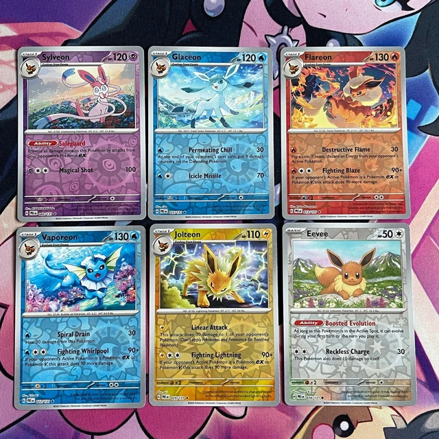 POKEMON CARD | SV Prismatic Evolutions Eeveelutions Reverse Holo X6 ...