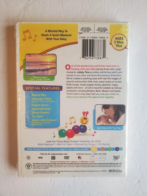 DISNEY'S BABY EINSTEIN Lullaby Time DVD Brand New Sealed 2007 $10.00 ...