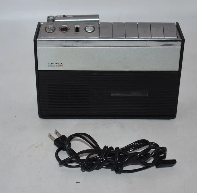 ENREGISTREUR DE CASSETTE vintage Ampex Micro 14 - Fabriqué au Japon ...