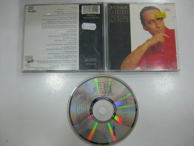 JOSE CARRERAS, CD Germany Sings Andrew Lloyd Webber 1989 EUR 21,45 ... JOSE CARRERAS, CD Germany Sings Andrew Lloyd Webber 1989 EUR 21,45 ...
