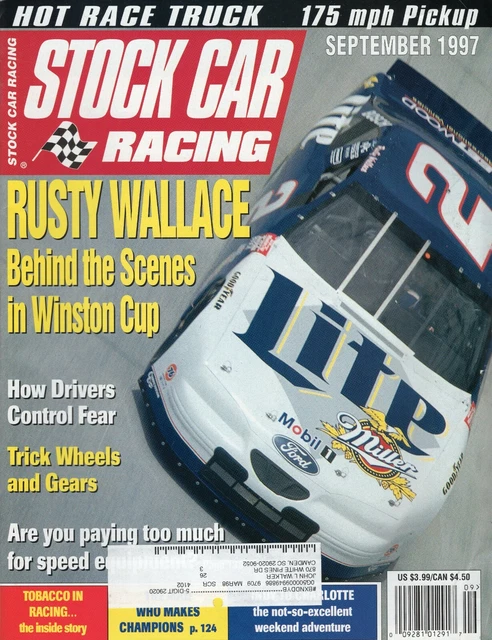 STOCK CAR RACING MAGAZINE September 1997 - - Rusty Wallace, Robby ...