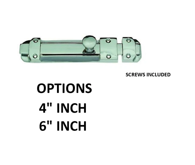 SLIDING GATE LATCH Bolt Slide Bolt Safety Door Latch Lock Stainless ...