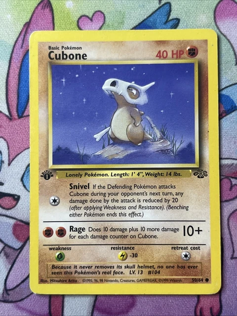 POKEMON TCG CUBONE Jungle 1st Edition 50/64 HP $6.99 - PicClick CA