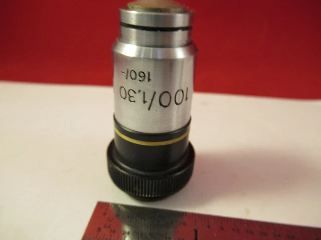 ZEISS WINKEL GERMANY Objective 100X 160/ Optics Microscope Part &92-A ...
