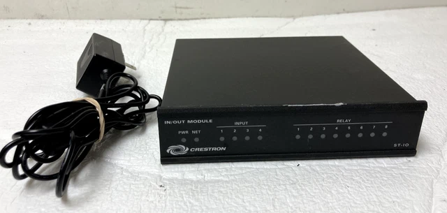 CRESTRON ST-IO MODULE 8 Relay Digital/Analog Input Module w/ AC Power ...
