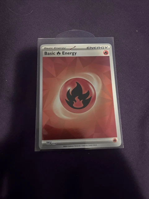 POKÉMON TCG PRISMATIC Evolutions Fire Energy SVE010 Holo Near Mint $3. ...