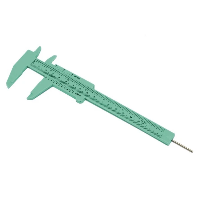 HANDHELD 150MM PLASTIC Sliding Vernier Caliper Tool Measuring Ruler 5 ...