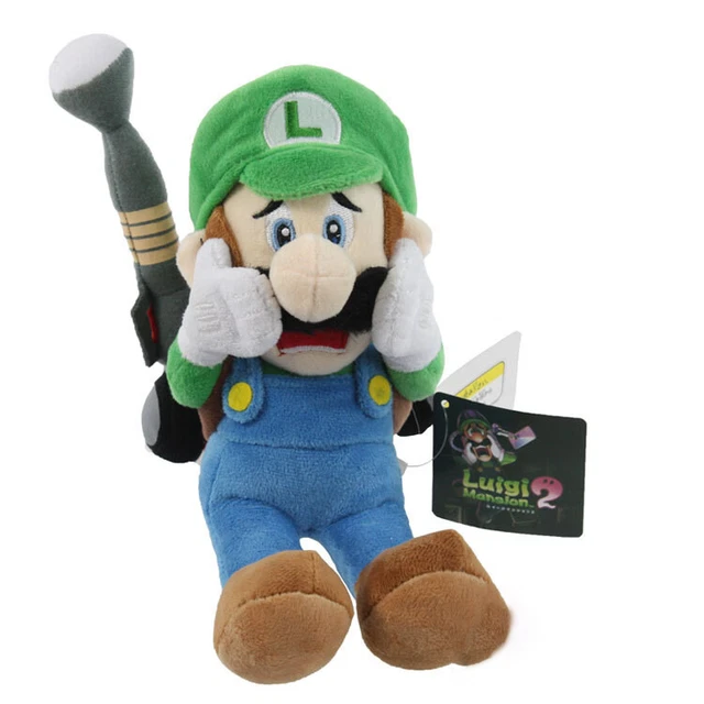 7& SUPER MARIO Luigi's Mansion Luigi Plush Teddy Soft Toy Stuffed ...