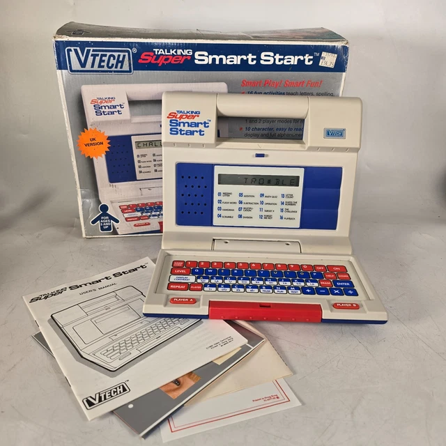 VINTAGE VTECH TALKING Super Smart Start Laptop - Learning Device ...