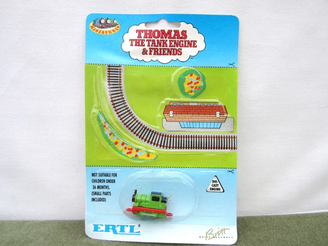 ERTL MINIATURES PERCY and Station Thomas Tank Engine & Friends - Carded ...