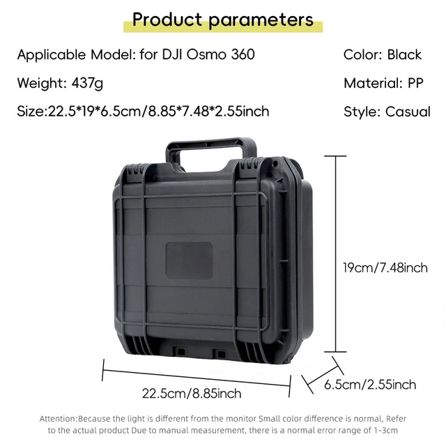 FOR DJI OSMO 360 Camera Explosion-Proof Suitcase Portable Carrying ...