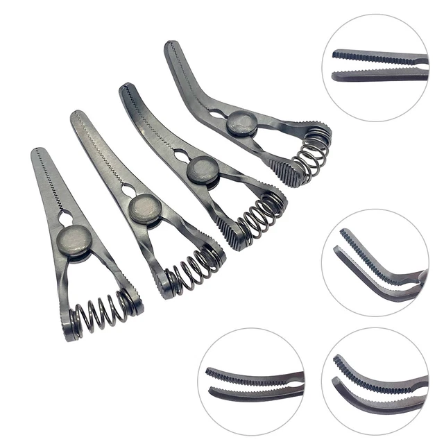 MICRO HAEMOSTATIC CLIP Bulldog Clamps Serrated Jaw Microsurgical ...