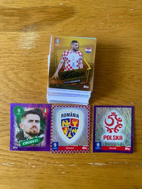 TOPPS EURO 2024 Stickers X100 No Duplicates £10.00 - PicClick UK