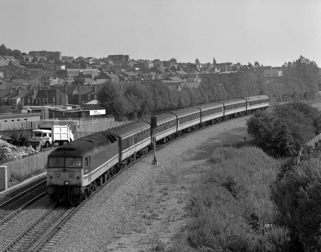 6X7 CM RAILWAY slide 47628 mexborough clmb to swinton 16/9/90 york ...