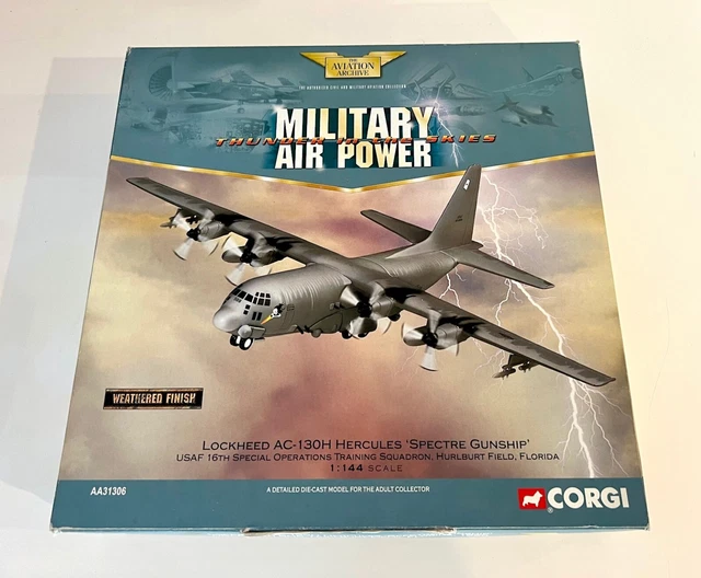 CORGI 1/144 DIECAST USAF AC-130H Hercules 'Spectre' Gunship 16th SOW ...