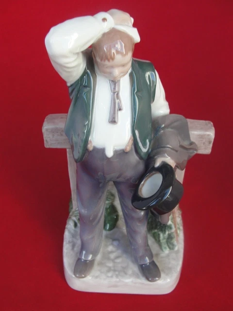 2435 BING GRONDAHL Vintage Figurine Thirst Tuborg Man First Class Rc ...