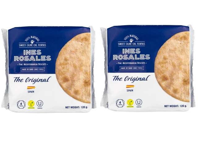 INES ROSALES ORIGINAL Sweet Tortas Biscuits 120g PACK OF 2 $27.61 ...