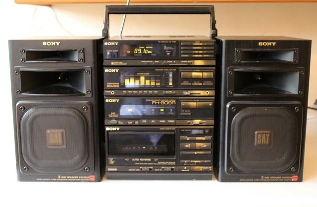 VINTAGE SONY FH-909R Portable Hi-Fi System / Boombox - Cassette NOT ...