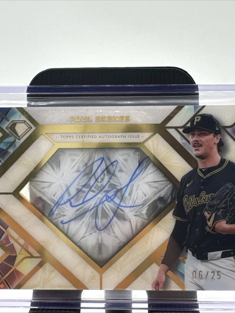PAUL SKENES 2025 Diamond Icons- Icons Of The Diamond Autograph Card 06/ ...