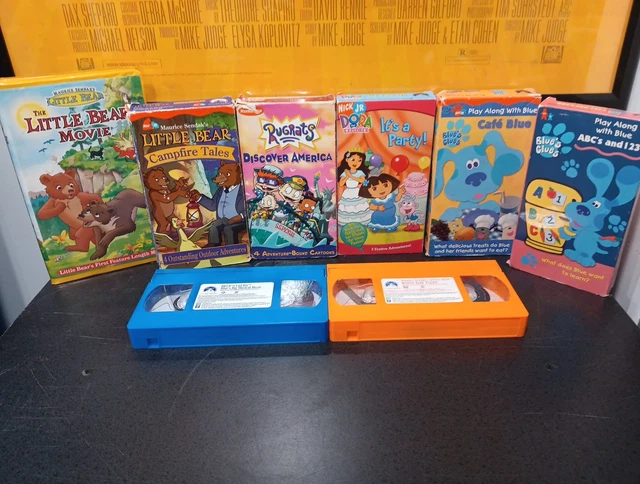 NICKELODEON VHS LOT Nick Jr Little Bear Rugrats Dora Blue Orange Tapes ...