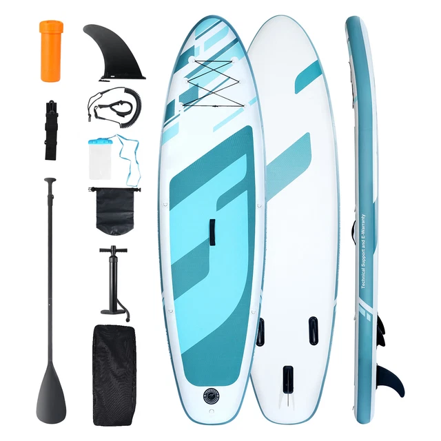 INFLATABLE STAND UP Paddle Board 11' Sup Surf Board with Paddle ...