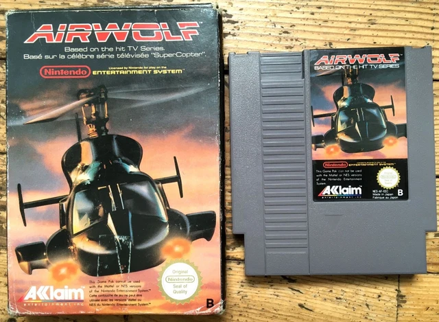AIRWOLF EN BOÎTE Sans Notice Nintendo Nes Pal B Fra In Complet Boxed ...