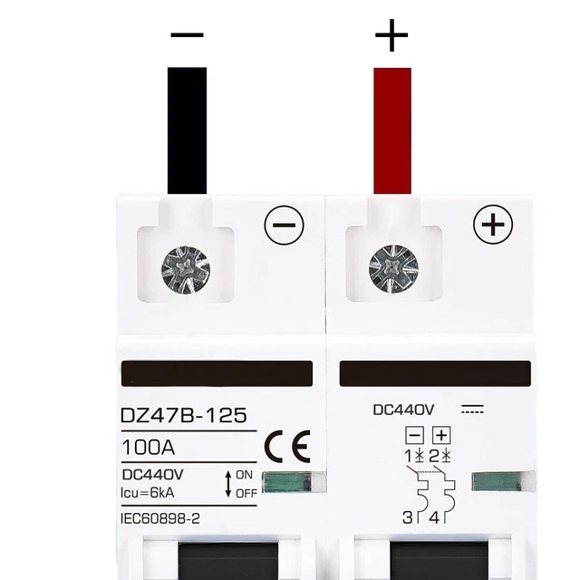 ACCESSOIRES DISJONCTEUR 6A-63A DC440V IP65m boîte d'isolation ...
