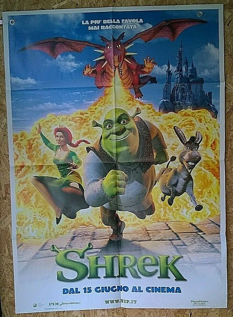 SHREK - DREAMWORKS 2001 Original Movie Poster Poster £17.04 - PicClick UK