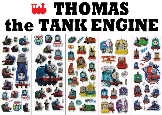 THOMAS THE TANK ENGINE 🚂 3D puffy Stickers Wilbert Awdry and Friends ...