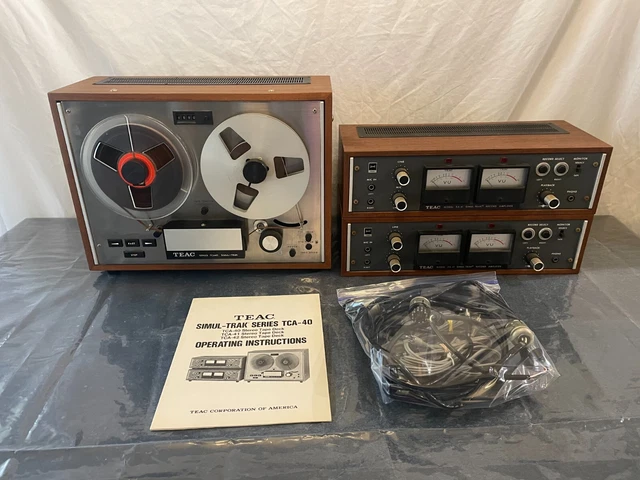 TEAC TCA40 SIMUL-TRAK + Twin RA-41 Record Amplifier Player Recorder ...