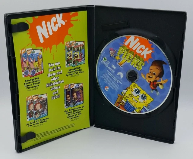 NICK PICKS 1 (DVD, 2005, Full Screen) Nickelodeon Cartoons for Children ...