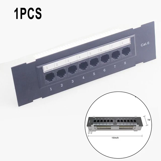 PANNEAU DE RACCORDEMENT RJ45 2 x 3 ports connecteurs Cat5e Jacks 1 Amp ...