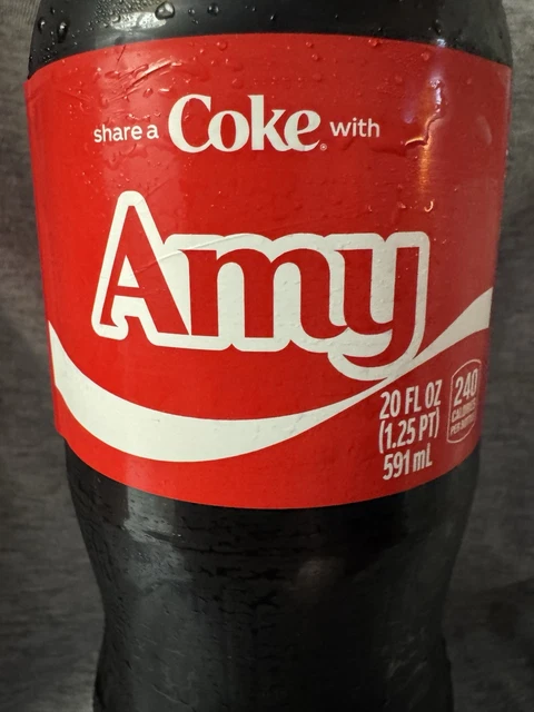 SHARE A COKE with Amy 2025 Personalized Gift Coca~Cola Bottle 20oz Comb ...