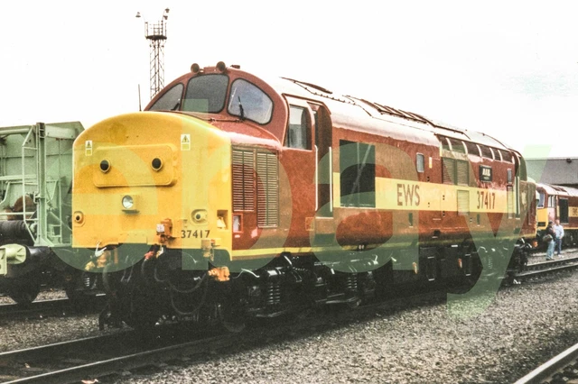 UK DIESEL TRAIN Railway Photograph Of Class 37 Loco 37417. Rm37-1260 £1 ...