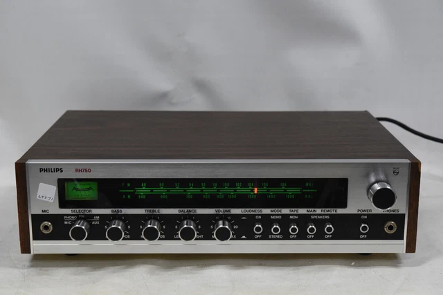 PHILIPS RH750 AM/FM Stereo Receiver Amplifier - SERVICED - Vintage 1970 ...