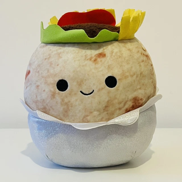 SQUISHMALLOW BERNARDO THE Burrito Kellytoy 8” Food Fries Soft Plush ...