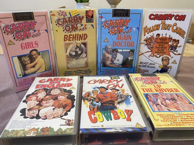 CARRY ON VHS Bundle x7 Tapes VGC Vintage Movies Films £18.31 - PicClick UK