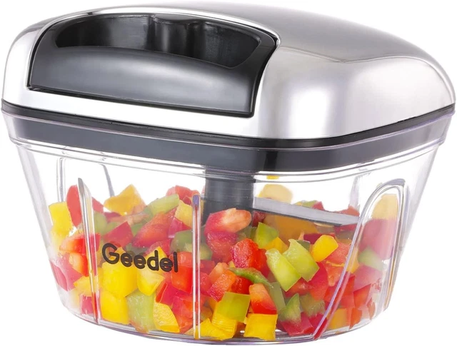 MANUAL PULL FOOD Chopper, Hand Pull String Onion Chopper Dicer for ...