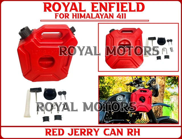 ROYAL ENFIELD HIMALAYAN 411 "RED JERRY CAN RH" - Express Shipping $70. ...