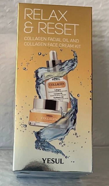 YESUL RELAX&RESET COLLAGEN FACIAL OIL & COLLAGEN FACE CREAM KIT 1.69 ...